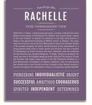 Rachelle | Name Art Print – Name Stories