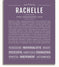 Rachelle | Name Art Print – Name Stories