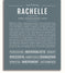 Rachelle | Name Art Print – Name Stories