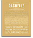 Rachelle | Name Art Print – Name Stories
