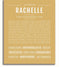 Rachelle | Name Art Print – Name Stories