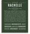 Rachelle Personalized Name Meaning Art Prints – Name Stories