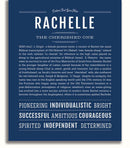 Rachelle | Name Art Print – Name Stories