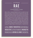 Rae | Name Art Print – Name Stories
