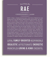 Rae | Name Art Print – Name Stories