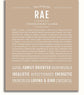 Rae | Name Art Print – Name Stories