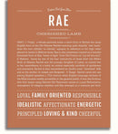Rae | Name Art Print – Name Stories