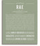 Rae | Name Art Print – Name Stories