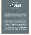 Raegan | Name Art Print – Name Stories