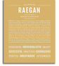 Raegan | Name Art Print – Name Stories