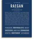 Raegan | Name Art Print – Name Stories