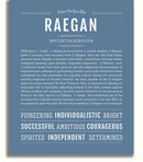 Raegan | Name Art Print – Name Stories