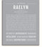 Raelyn | Name Art Print – Name Stories