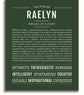 Raelyn | Name Art Print – Name Stories