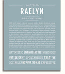 Raelyn | Name Art Print – Name Stories