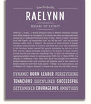Raelynn | Name Art Print – Name Stories