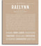 Raelynn Personalized Name Meaning Art Prints – Name Stories