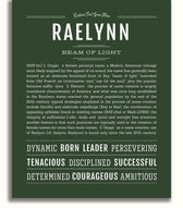 Raelynn | Name Art Print – Name Stories