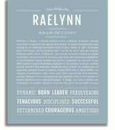 Raelynn | Name Art Print – Name Stories
