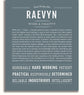 Raevyn | Name Art Print – Name Stories