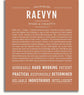 Raevyn | Name Art Print – Name Stories