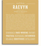 Raevyn | Name Art Print – Name Stories