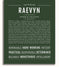 Raevyn | Name Art Print – Name Stories