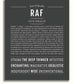 Raf | Name Art Print – Name Stories