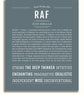 Raf | Name Art Print – Name Stories