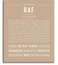 Raf | Name Art Print – Name Stories