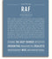 Raf | Name Art Print – Name Stories