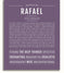 Rafael Personalized Name Meaning Art Prints – Name Stories
