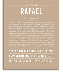 Rafael | Name Art Print – Name Stories