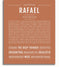 Rafael Personalized Name Meaning Art Prints – Name Stories