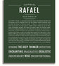 Rafael | Name Art Print – Name Stories