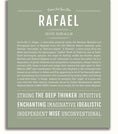 Rafael | Name Art Print – Name Stories