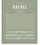 Rafael Personalized Name Meaning Art Prints – Name Stories