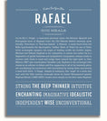 Rafael Personalized Name Meaning Art Prints – Name Stories