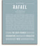 Rafael Personalized Name Meaning Art Prints – Name Stories