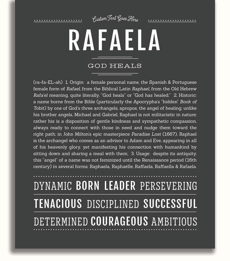 Rafaela | Name Art Print – Name Stories
