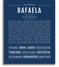 Rafaela Personalized Name Meaning Art Prints – Name Stories