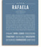 Rafaela Personalized Name Meaning Art Prints – Name Stories