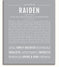Raiden Personalized Name Meaning Art Prints – Name Stories