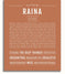 Raina | Name Art Print – Name Stories