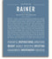 Rainer | Name Art Print – Name Stories