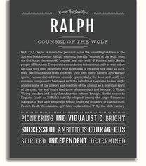 Ralph | Name Art Print – Name Stories