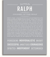 Ralph | Name Art Print – Name Stories