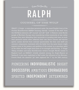 Ralph | Name Art Print – Name Stories
