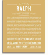Ralph | Name Art Print – Name Stories