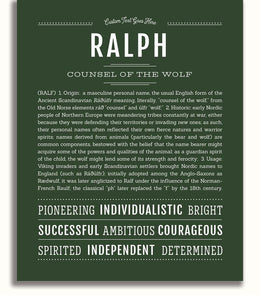 Ralph | Name Art Print – Name Stories